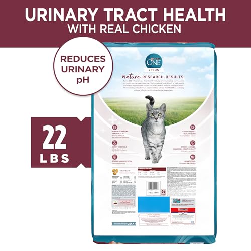 Purina ONE High Protein Dry Cat Food, +Plus Urinary Tract Health Formula - 22 lb. Bag