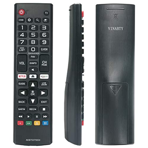 VINABTY Replaced Remote fit for LG TV 70UK6570 86UK6570 75UK6570 43UK6300 49UK6300 50UK6300 55UK6300 65UK6300 43UK6500AUA 50UK6500AUA 55UK6500AUA 65UK6500AUA 43UK6300BUB 49UK6300BUB AKB75375604