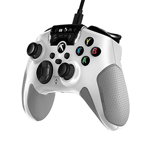 Turtle Beach Recon Controller Wired Game Controller Officially Licensed for Xbox Series X, Xbox Series S, Xbox One & Windows - Audio Enhancements, Remappable Buttons, Superhuman Hearing – White