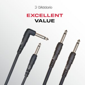 D'Addario Accessories Speaker Cable - Shielded for Noise Reduction - 1/4 Inch Male to 1/4 Inch Male - Classic Series - 25 Feet/7.62 Meters - Straight Ends - 1 Pack