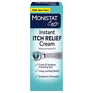 monistat instant itch relief cream for women, maximum strength feminine itch care, 1 oz