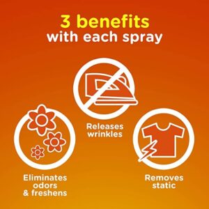 Bounce Anti Static Spray, 3 in 1 Instant Anti Static Spray & Instant Wrinkle Release, Odor Eliminator & Fabric Refresher, Travel Size (3 Oz,Pack of 3)