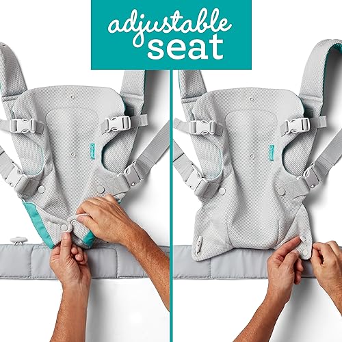 Infantino Flip 4-in-1 Light & Airy Convertible Carrier - Breathable, 4 Positions, Lumbar Support