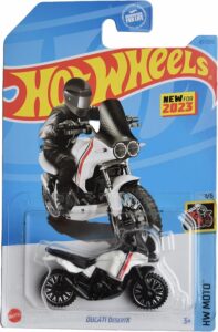 hot wheels ducati desertx, hw moto 1/5 [white/black] 67/250