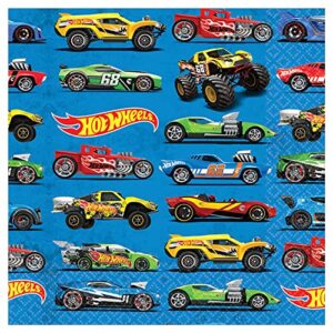 hot wheels wild racer beverage napkins, party favor