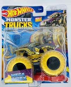 hot wheels monster trucks - mega wrex - champion crashers 1/6 - gold - 2023 mix 2