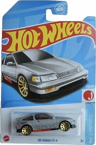 hot wheels '88 honda cr x, hw j-imports 10/10 [silver] 148/250