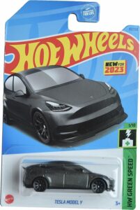 hot wheels tesla model y, hw green speed 1/10 [gray] 37/250