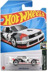 hot wheels hnj85 audi '90 basic car, quattro, ages 3 and up