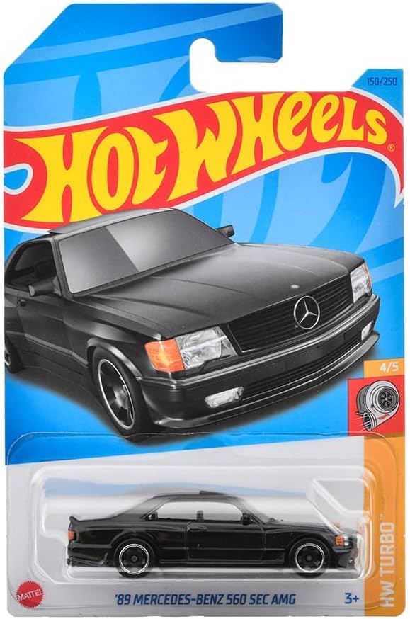 Hot Wheels '89 Mercedes-Benz 560 SEC AMG (Black) 2023 HW Turbo