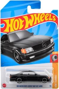 hot wheels '89 mercedes-benz 560 sec amg (black) 2023 hw turbo