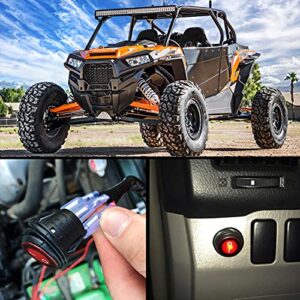 Nilight Copper LED Light Bar Wiring Harness Kit - 1 Lead 12AWG Heavy Duty 12V On Off Switch Power Relay Blade Fuse for Off Road LED Work Light,2 Years Warranty