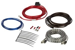 scosche install centric icak12 true 12 gauge hybrid ofc 2-channel high current amplifier wiring kit accessory installation wiring kit for boat, motorcycles, atv’s and utv’s