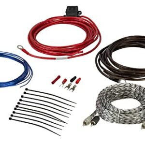 Scosche Install Centric ICAK12 True 12 Gauge Hybrid OFC 2-Channel High Current Amplifier Wiring Kit Accessory Installation Wiring Kit for Boat, Motorcycles, ATV’s and UTV’s