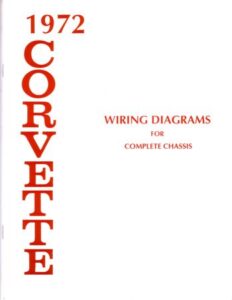 1972 chevrolet corvette wiring diagrams schematics