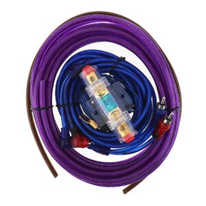 drisentri 6 gauge amp wiring kit amplifier install flexible wiring complete installation cables for installer, purple