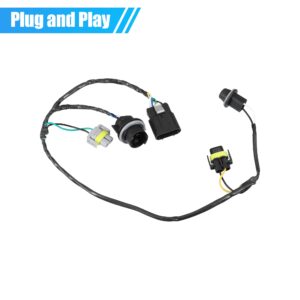 X AUTOHAUX 15930264 Headlight Wiring Harness Headlamp Socket Connector Wire for Chevrolet Malibu 2008 2009 2020 2021 2012 Headlamp Wire Harness Connector 645-539