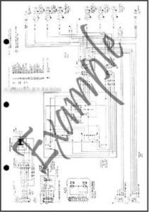 1983 ford bronco factory foldout wiring diagram original