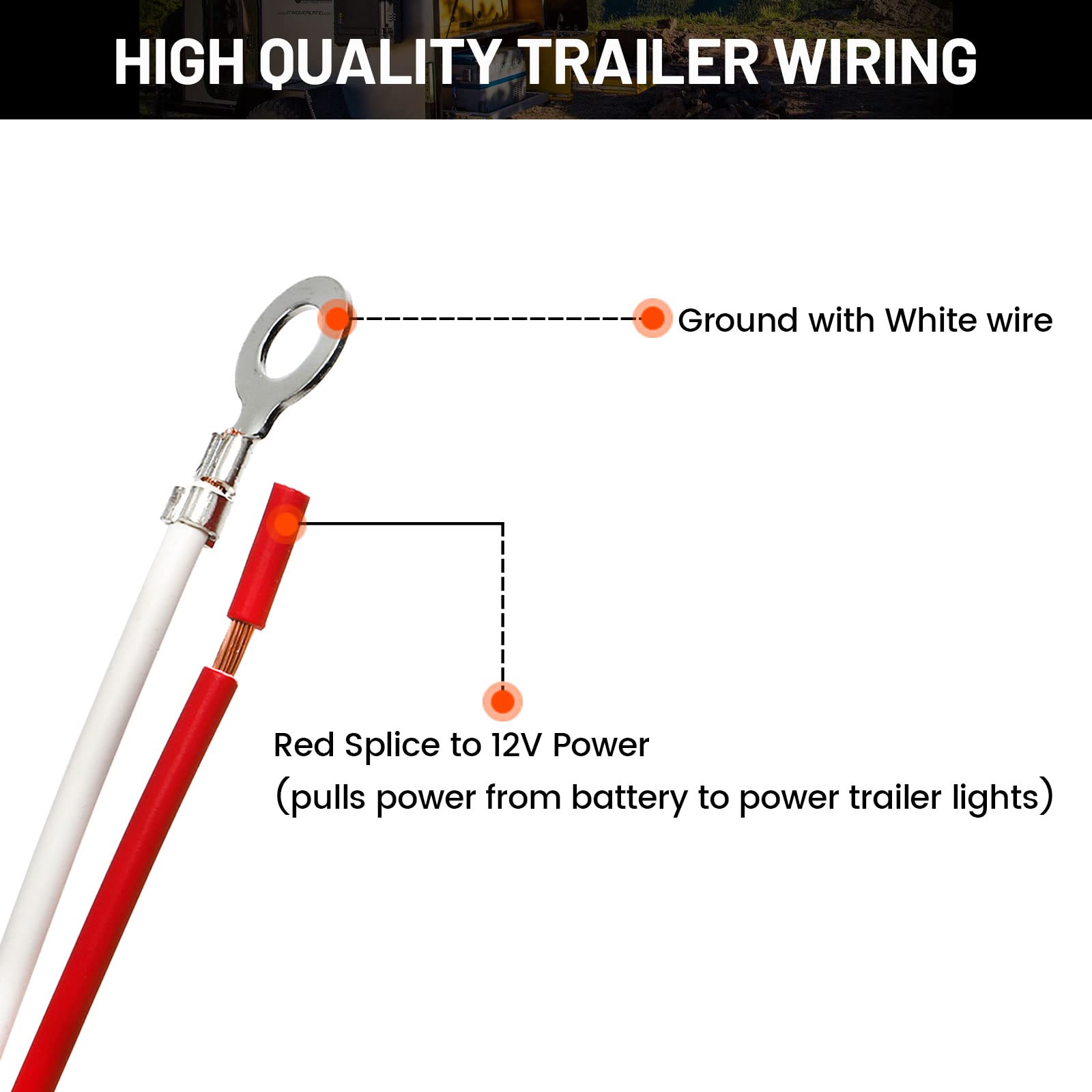 MECMO 4 Pin Trailer Wiring Harness for 2006-2012 Toyota RAV4, ‎56165 T-Connector Hitch Wiring for Trailer Light Connect