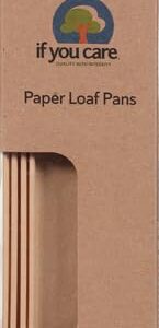 IF YOU CARE FSC Certified Paper Loaf Baking Pans, 4-count