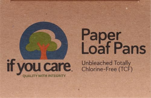 IF YOU CARE FSC Certified Paper Loaf Baking Pans, 4-count