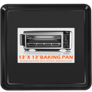 13" × 13" baking sheets for oven, nonstick baking pan for ninja sp100, sp101, sp1001c, sp201 foodi air fry oven, replacement sheet pan for foodi 8-in-1 air fry oven