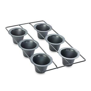 chicago metallic professional 6-cup popover pan with armor-glide coating