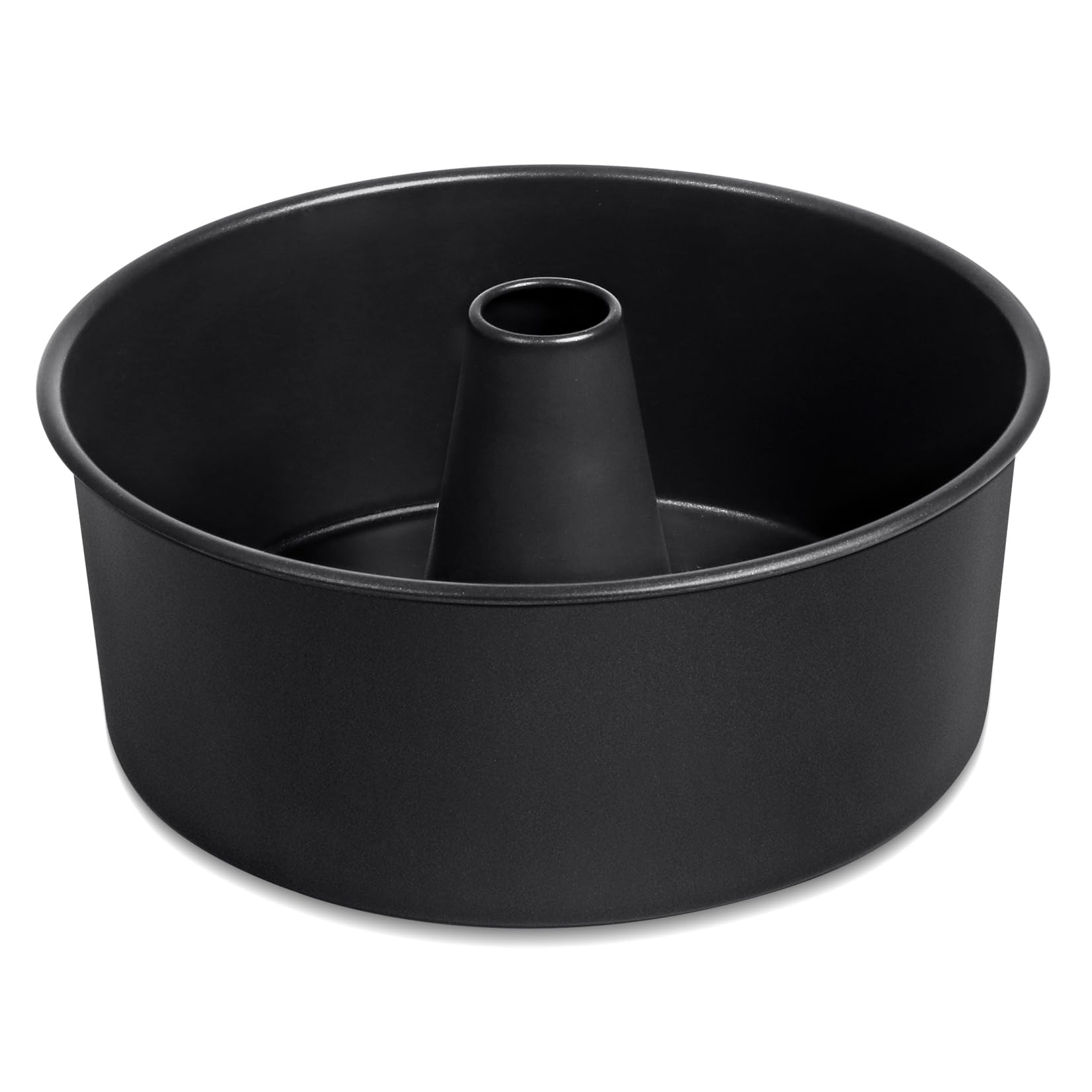 P&P CHEF Nonstick Angel Food Cake Pan, 10 Inch Cake Pan Round Baking Tin, Tube Pan for Baking Pound Cake, Conical Hollow & One-piece Design, Stainless Steel Core & Heavy-duty, Oven Safe