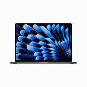 apple macbook air 15.3" with liquid retina display, m2 chip with 8-core cpu and 10-core gpu, 24gb memory, 2tb ssd, 35w dual usb-c power adapter, midnight, mid 2023