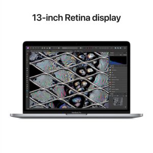 Apple 2022 MacBook Pro Laptop with M2 Chip: 13" Retina Display, 8GB RAM, 256GB ​​​​​​​SSD ​​​​​​​Storage, Backlit Keyboard, FaceTime HD Camera, Touch Bar; Silver (Renewed)