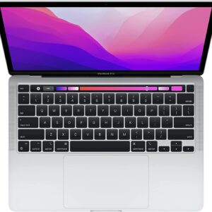 Apple 2022 MacBook Pro Laptop with M2 Chip: 13" Retina Display, 8GB RAM, 256GB ​​​​​​​SSD ​​​​​​​Storage, Backlit Keyboard, FaceTime HD Camera, Touch Bar; Silver (Renewed)