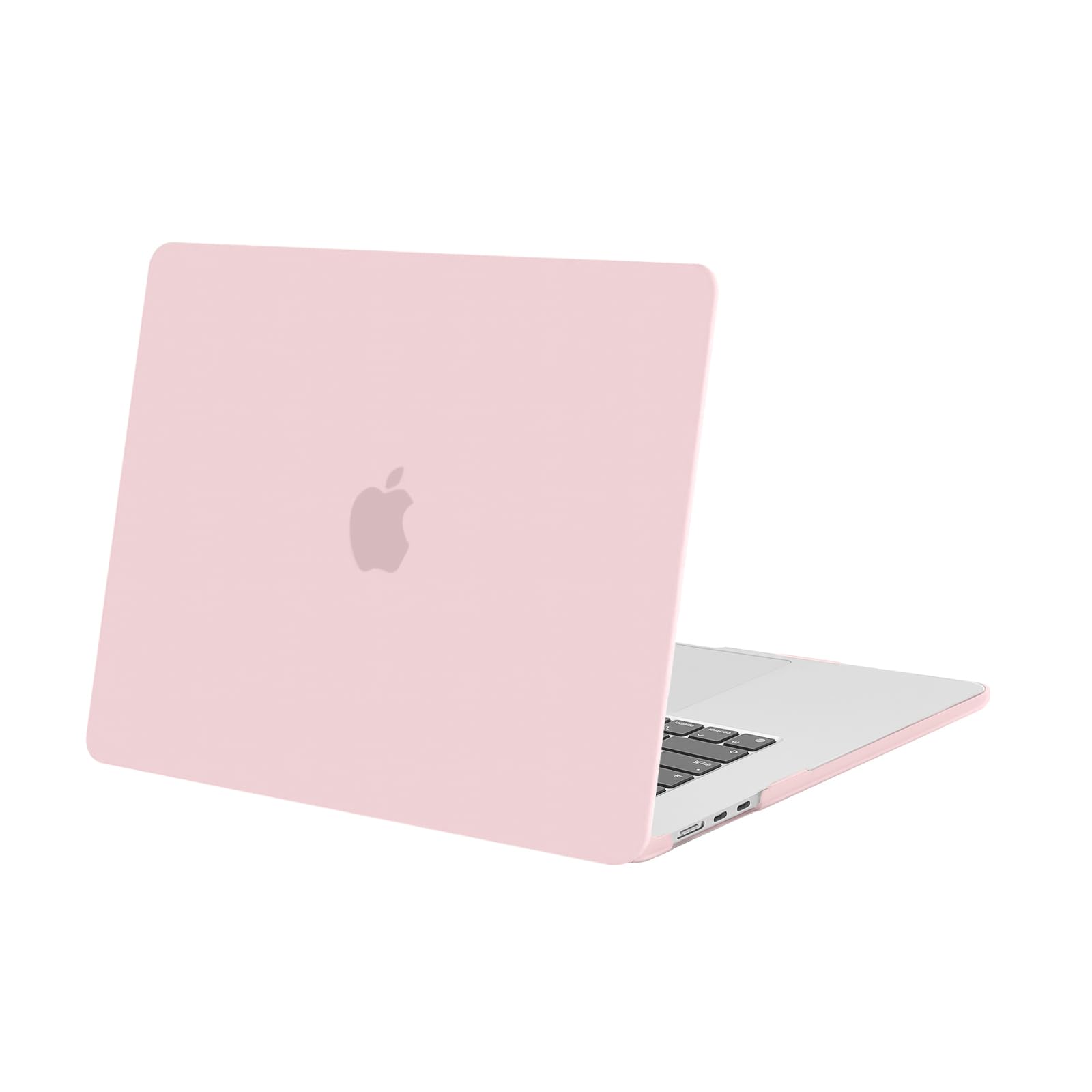 MOSISO Compatible with MacBook Air 15 inch Case 2023 2024 Release M3 A3114 M2 A2941 with Liquid Retina Display & Touch ID, Protective Plastic Hard Shell Case Cover, Baby Pink