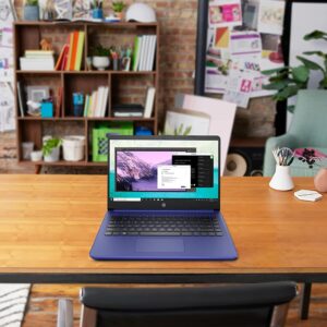 HP Stream Laptop, 14" HD Display, Intel Celeron N4020 Processor, 16GB Memory, 320GB Storage (64GB eMMC + 256GB card), 1-Year Office 365,Webcam, HDMI, Wi-Fi, USB-C, Windows 11 Home, Indigo Blue, JVQ MP