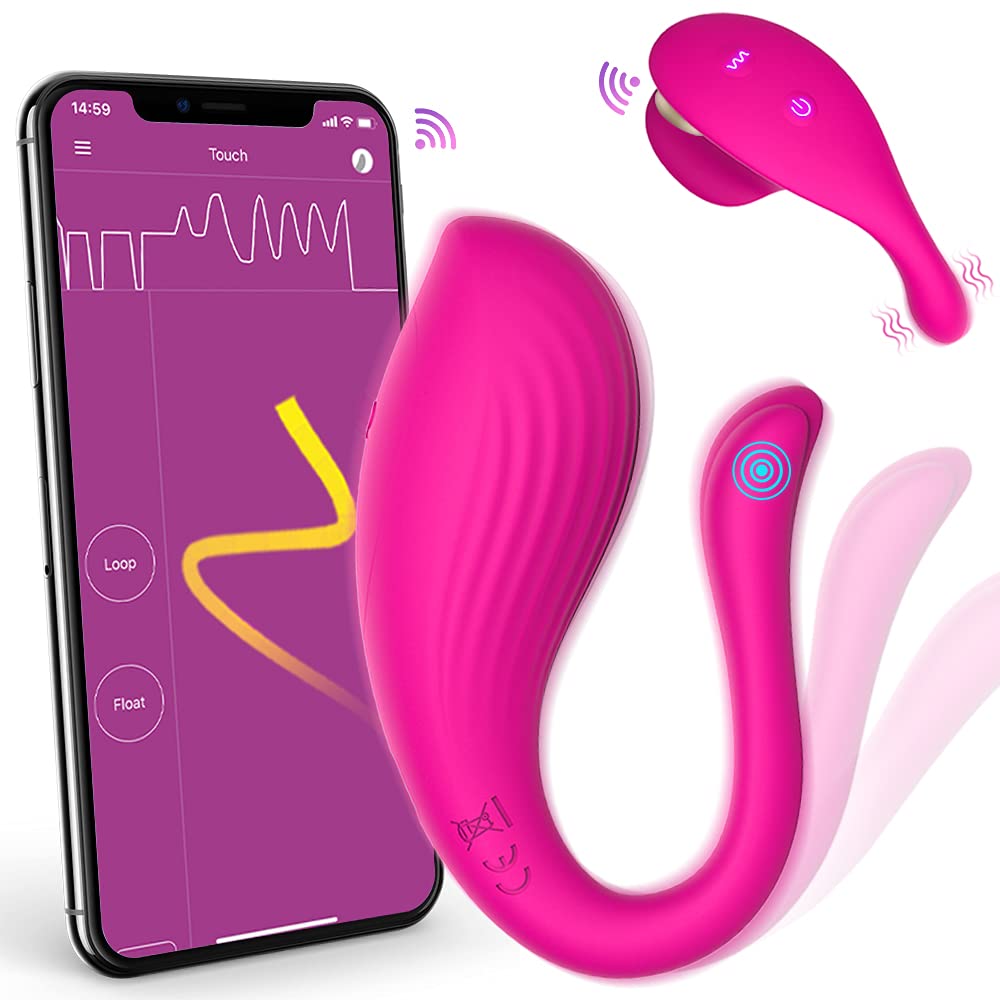 APP & Remote Control Vibrating Panties Wearable Vibrator, Healexcer Smartphones Dual Motors Adult Sex Toys for Women Couples Pleasure with Vibrating Ball 9 Stimulations, Couples Sex Products Games