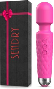 female vibrator, g-spot & sex toy, 20 modes & 8 speeds wand massager, quiet, waterproof, usb rechargeable vibrator, hand-held cordless sex toys vibrator for her pleasure, female adult toy - rose