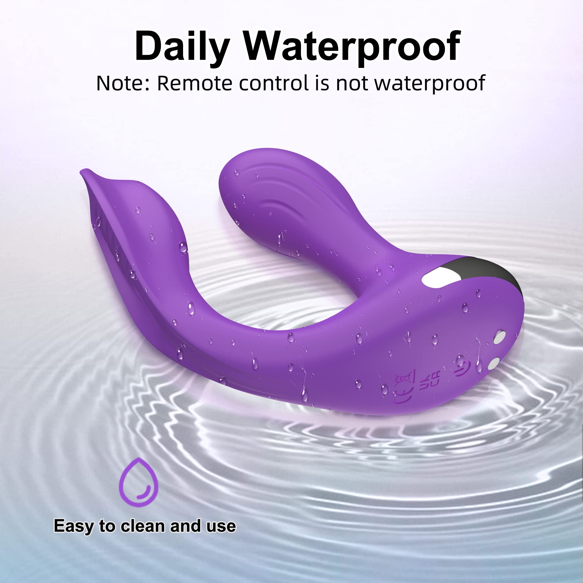 Dual Stimulation App Remote Control Wearable Panty Clitoral Vibrators Rose G Spot Butterfly Vibrator with 9+9 Strong Vibration Mode Acvioo Sex Toys for Women or Couples (Purple)