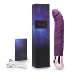 Rechargeable Realistic Dildo Vibrator for Women,G-Spot & Clitoral Stimulation with 10 Vibration Modes Adult Sex Toy for Couples Women (Purple)