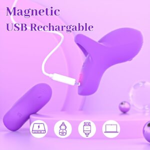 Finger Vibrator, Bullet Vibrator G-Spot Finger Vibrator, Finger Massager Masturbator Vagina Stimulator with 9 Modes, Dildo Sex Toys for Women