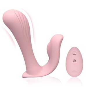 tracy's dog wearable panty vibrator with wireless remote control for g spot clitoral stimulation, butterfly vibrators with 10 vibrations, vibrating panties adult sex toys for women couples play, pink