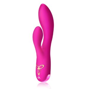 imo upgraded rabbit g-spot vibrator, waterproof and rechargeable clitoris vagina vibrating massager sex toy for women or couples