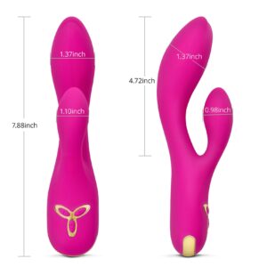 IMO Upgraded Rabbit G-spot Vibrator, Waterproof and Rechargeable Clitoris Vagina Vibrating Massager Sex Toy for Women or Couples