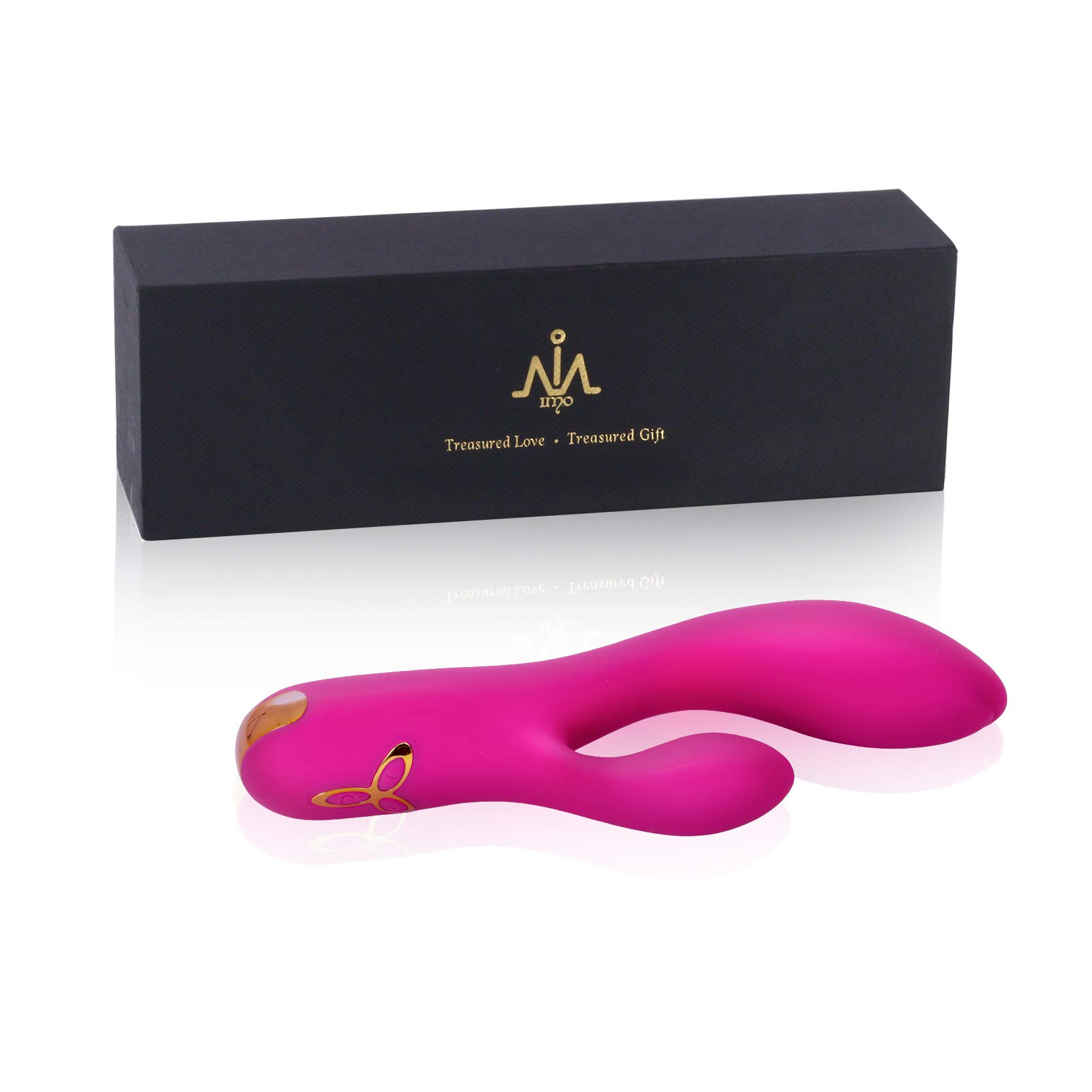 IMO Upgraded Rabbit G-spot Vibrator, Waterproof and Rechargeable Clitoris Vagina Vibrating Massager Sex Toy for Women or Couples