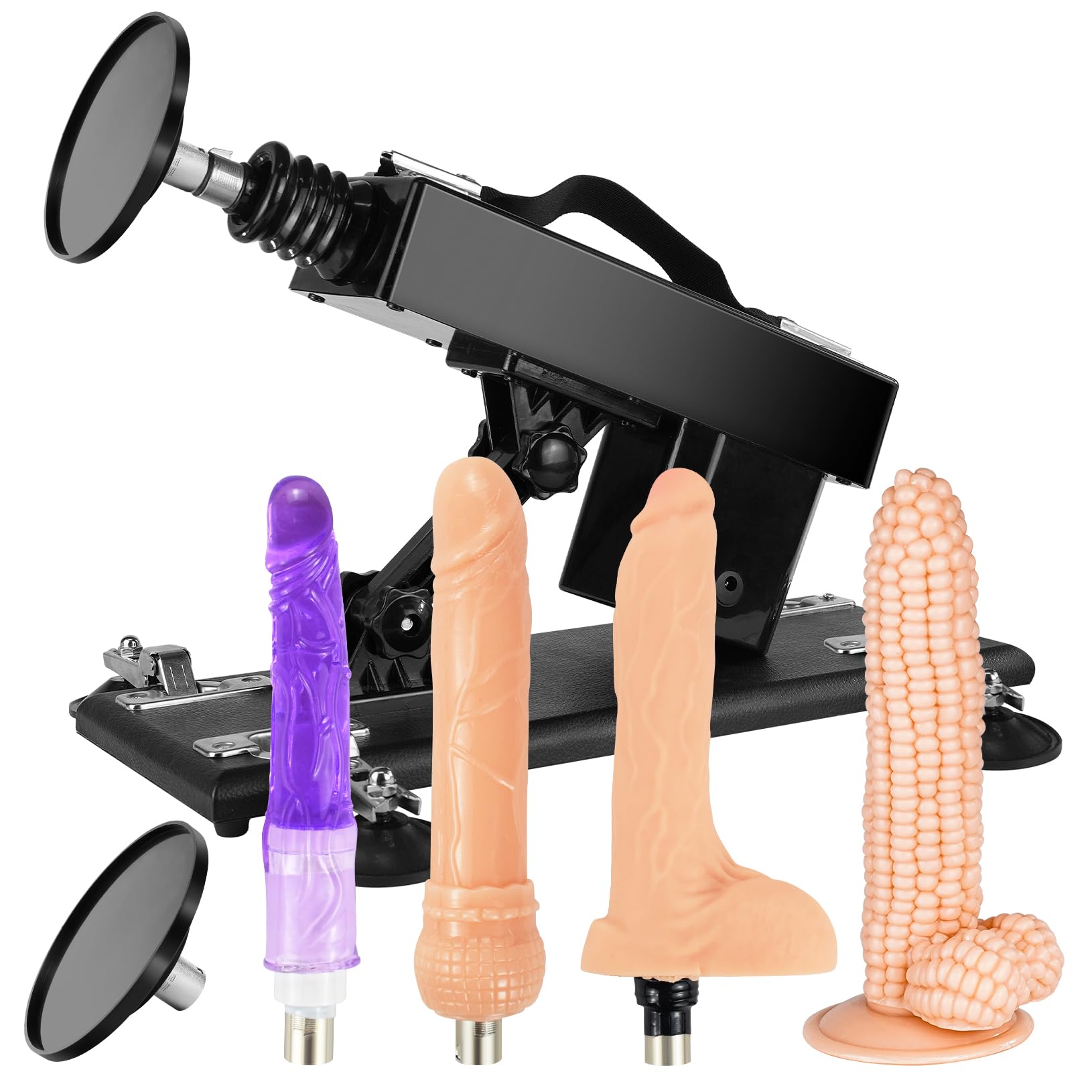 Sex Machine Thrusting Dildo Machine for Women, Automatic Sex Machine with Suction Cup Adapter and 3XLR Dildos Attachments, Thrusting Sex Machine for Adult