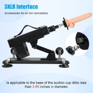 Sex Machine Thrusting Dildo Machine for Women, Automatic Sex Machine with Suction Cup Adapter and 3XLR Dildos Attachments, Thrusting Sex Machine for Adult