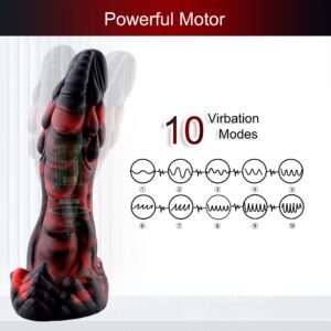 Vibrating Dildo, Wildolo APP/Remote/Key 3 in 1 Control Anal Dildo, Flexible Vibrator Dildo with 10 Vibration Modes & Wireless APP Bluetooth Control, Rechargeable Adult Sex Toy for Couple and Women