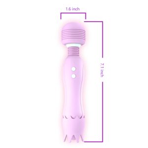 2024 Portable Rabbit Vibrators for Women with 12 Vibrating Modes Vibrating Toys for Woman Pleasure Electric Massager for Female Rechargeable Licking Stimulation (Pink-A)