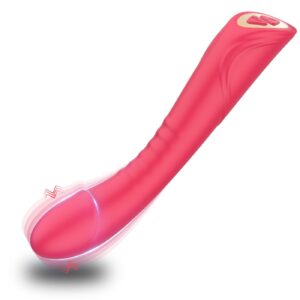 realistic g-spot dildo vibrator for women, vaginal anal clitoris stimulator for solo masturbation or couple lover sex things, silicone adult sex toys massager with 7 vibration modes