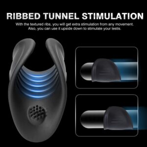 Male Vibrator, Aumood Handheld Male Masturbator Penis Vibrator for Men Masturbation with 10 Vibration for Glans Ejaculation, Male Adult Sex Toys & Games Prolong Endurance