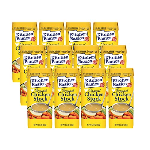 Kitchen Basics Original Chicken Stock, 8.25 oz Carton, (Pack of 12)