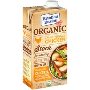 kitchen basics organic free range chicken stock, 32 fl oz